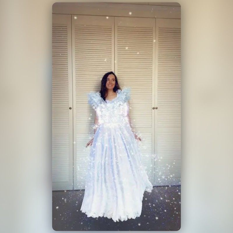 Winter Magic Dress Filter by Snapchat | Snapchat Lenses