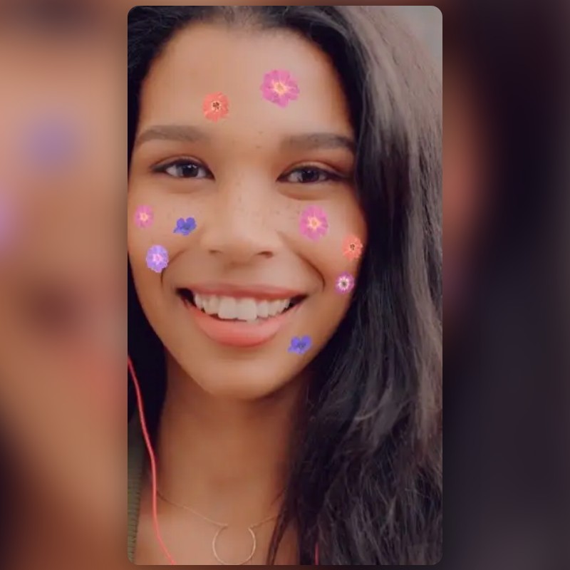 Flowers Freckles Lens by Snapchat - Snapchat Lenses and Filters