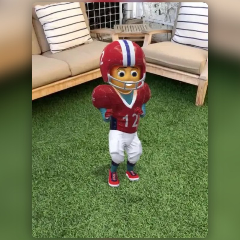 Football Player Filter by Snapchat | Snapchat Lenses