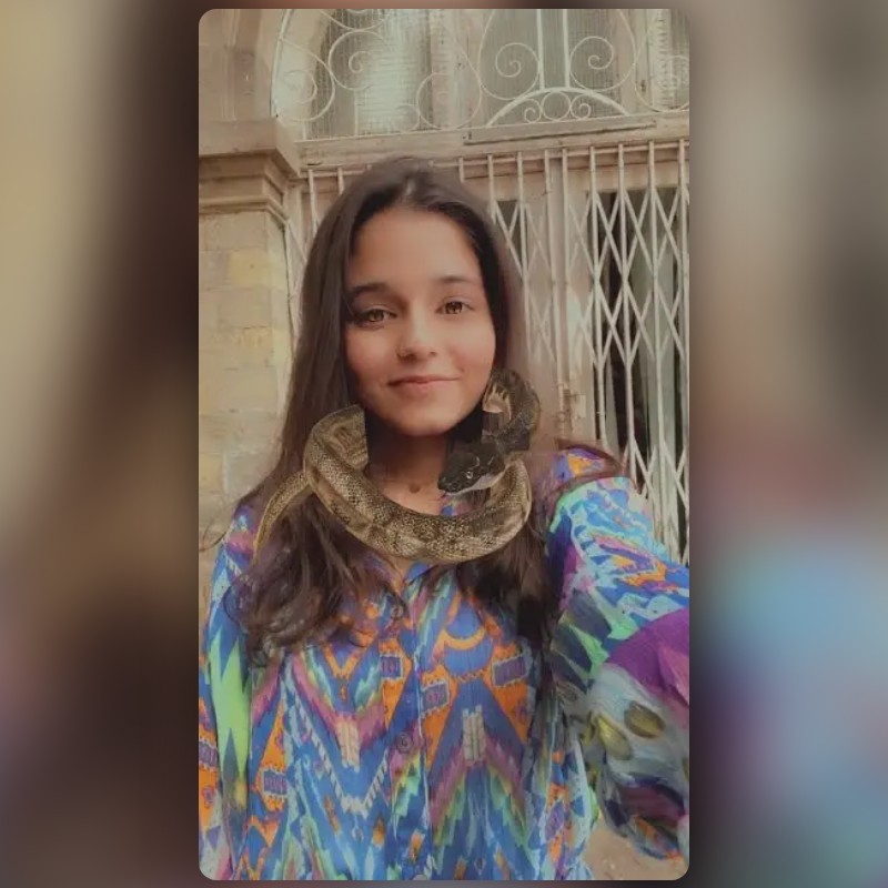 Snake Hug Lens by Snapchat - Snapchat Lenses and Filters