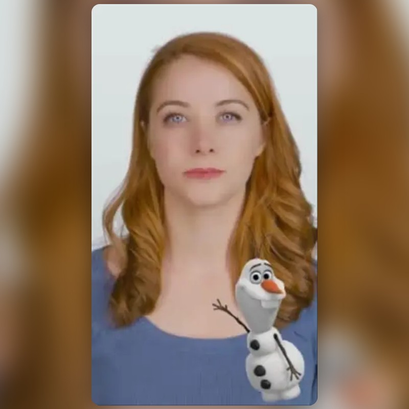 Olaf waving Hello Filter by Bear Grizzly | Snapchat Lenses
