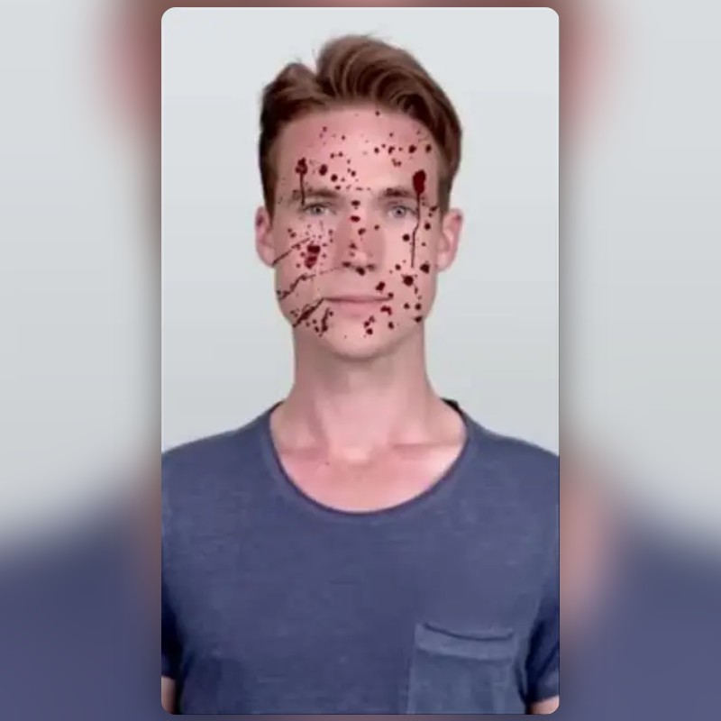 Bloody Face Filter by chris griffith | Snapchat Lenses