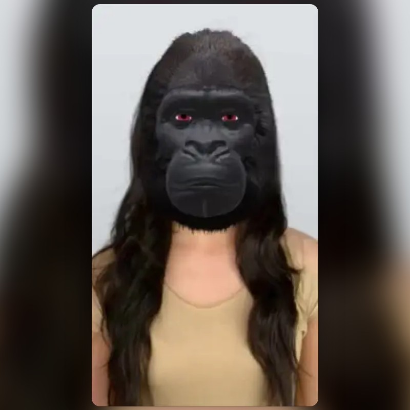 Gorilla Face Lens by snap-freak - Snapchat Lenses and Filters