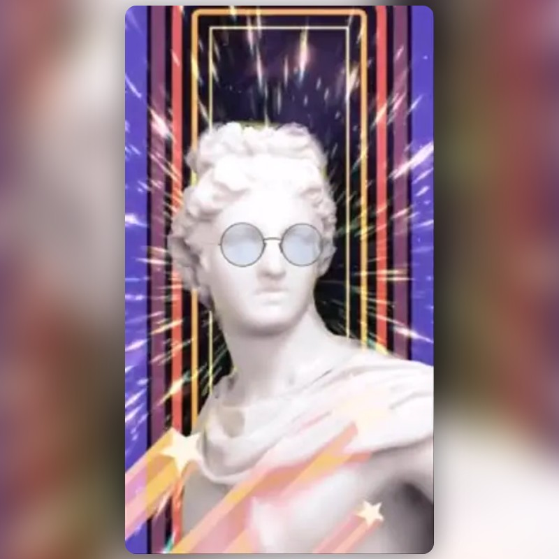 Retro Galaxy Lens by Paper Triangles 😎 - Snapchat Lenses and Filters