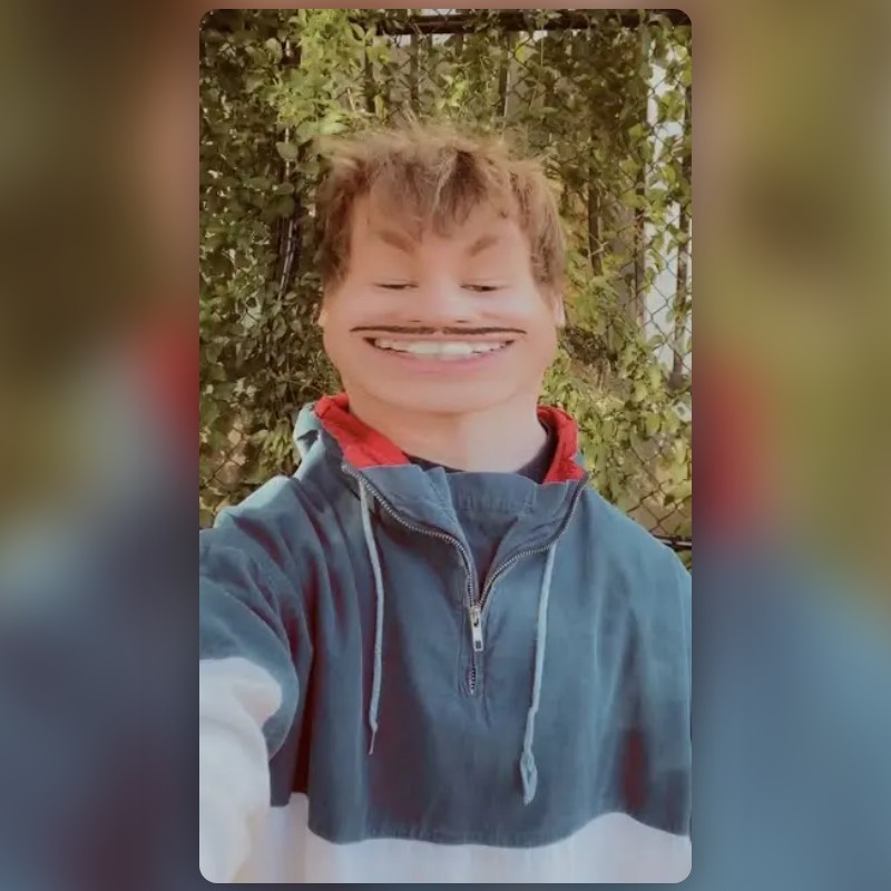Funny Moustache Lens by Snapchat - Snapchat Lenses and Filters