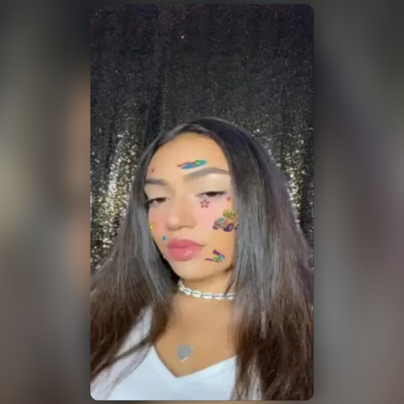 face stickers Lens by Christopher Manning - Snapchat Lenses and Filters