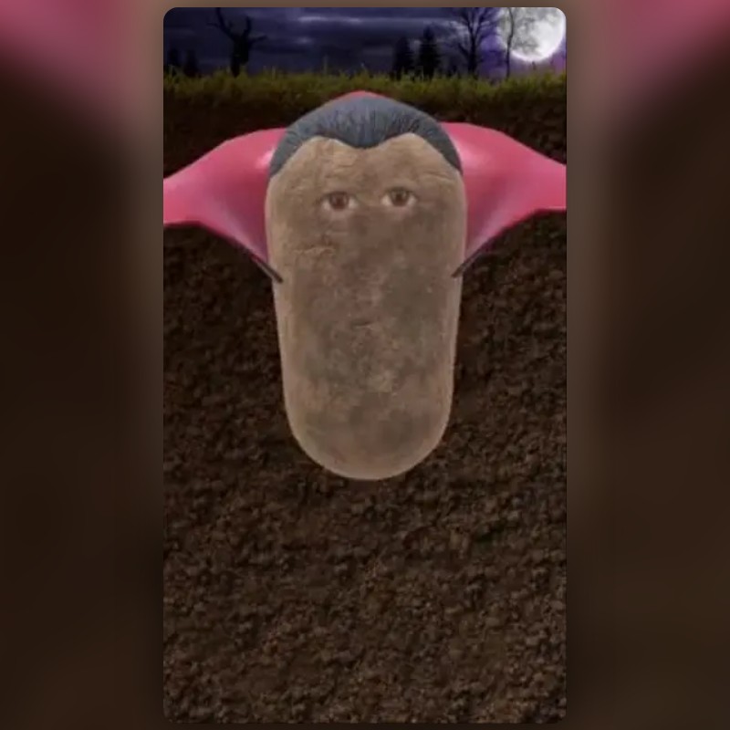 Potato Vampire Lens by Phil Walton - Snapchat Lenses and Filters