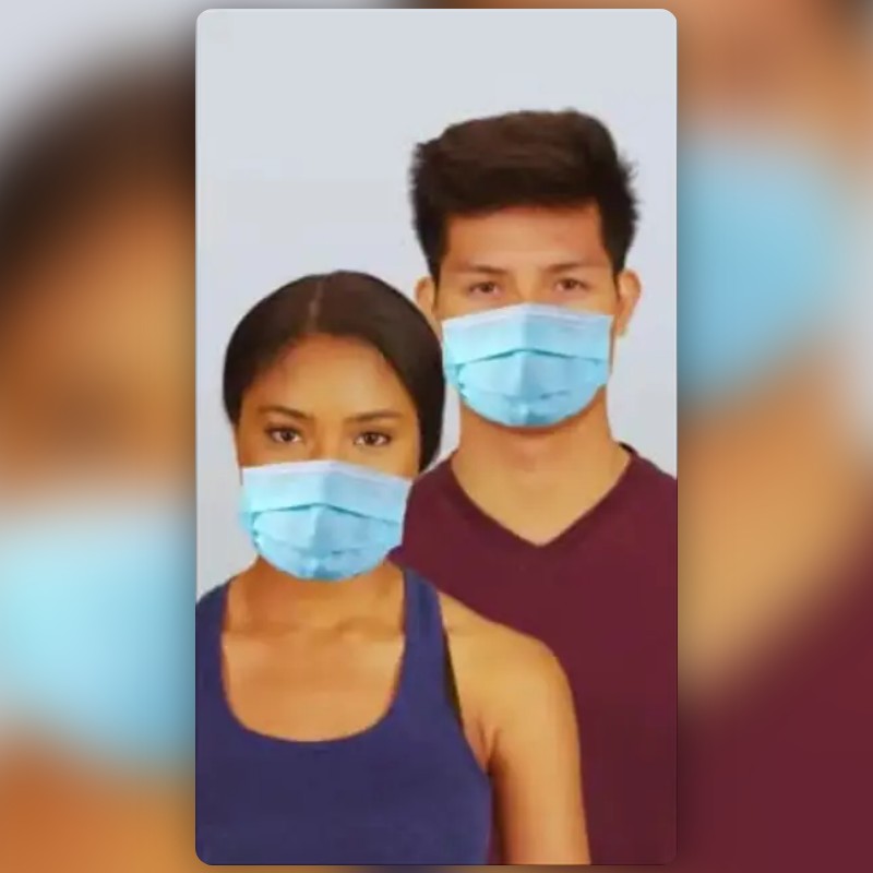 Blue Mask Lens by - Snapchat Lenses and Filters
