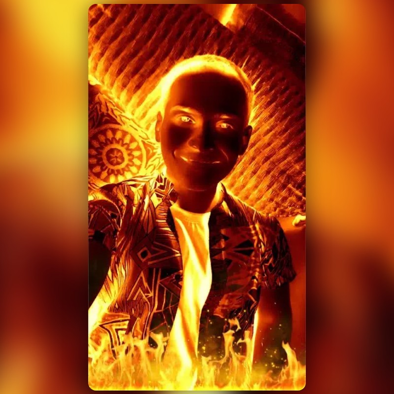 Blazing Scanner Lens by Snapchat - Snapchat Lenses and Filters