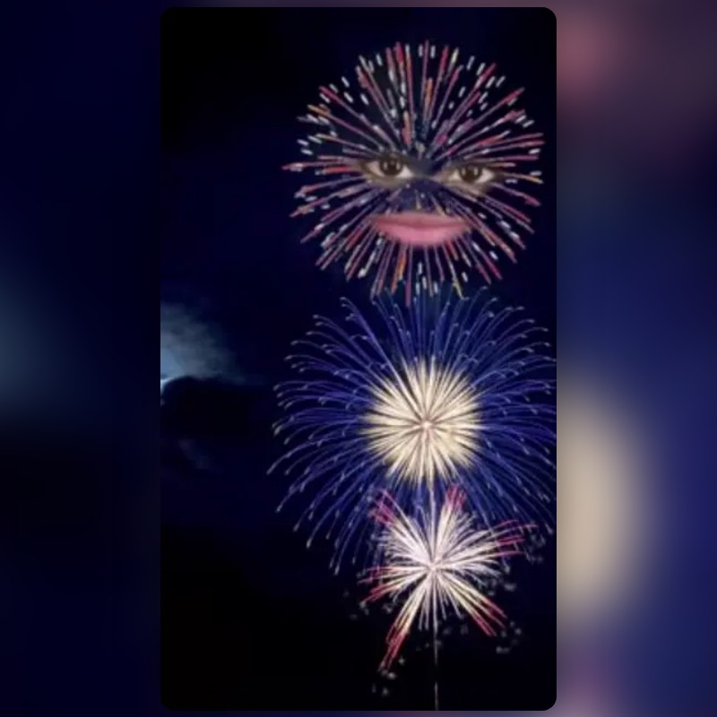 New Year Fireworks Lens by Queennie M - Snapchat Lenses and Filters