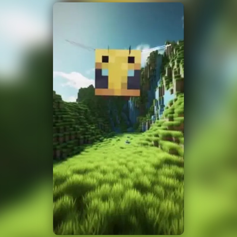 Minecraft Bee Lens by Jay - Snapchat Lenses and Filters