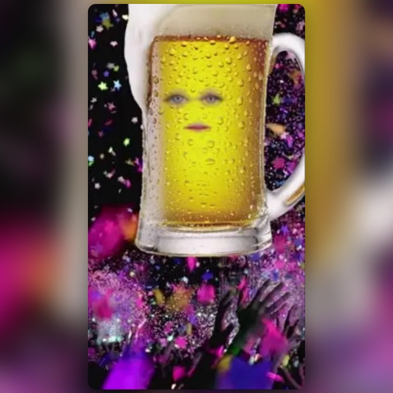 party beer face Filter by Under 25 Rvce | Snapchat Lenses