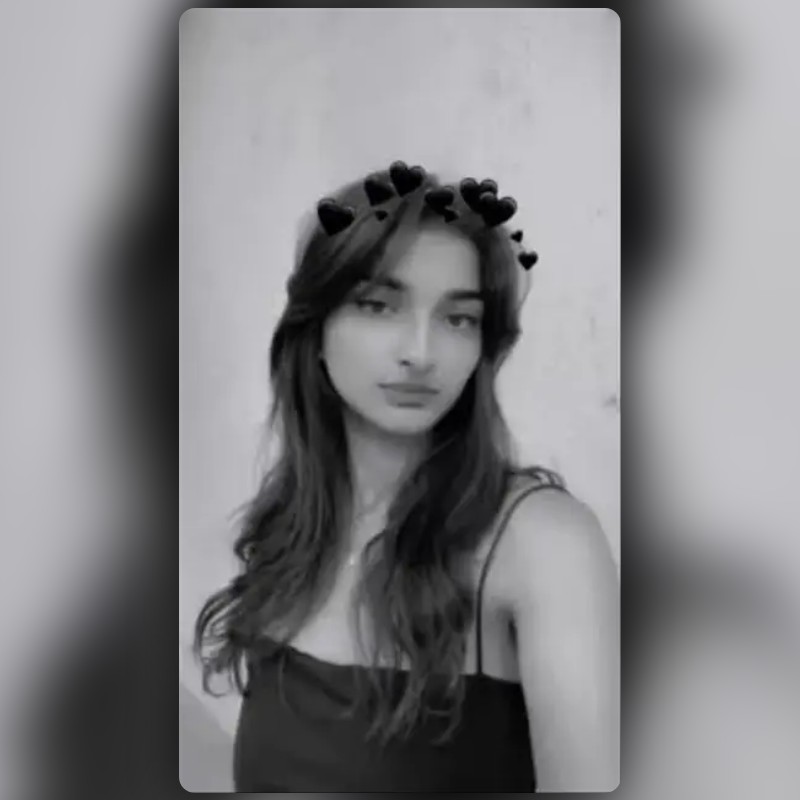 black hearts crown Lens by Ritika - Snapchat Lenses and Filters
