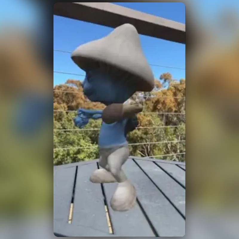 Twerking Smurf Cat Lens by agreeable greg - Snapchat Lenses and Filters