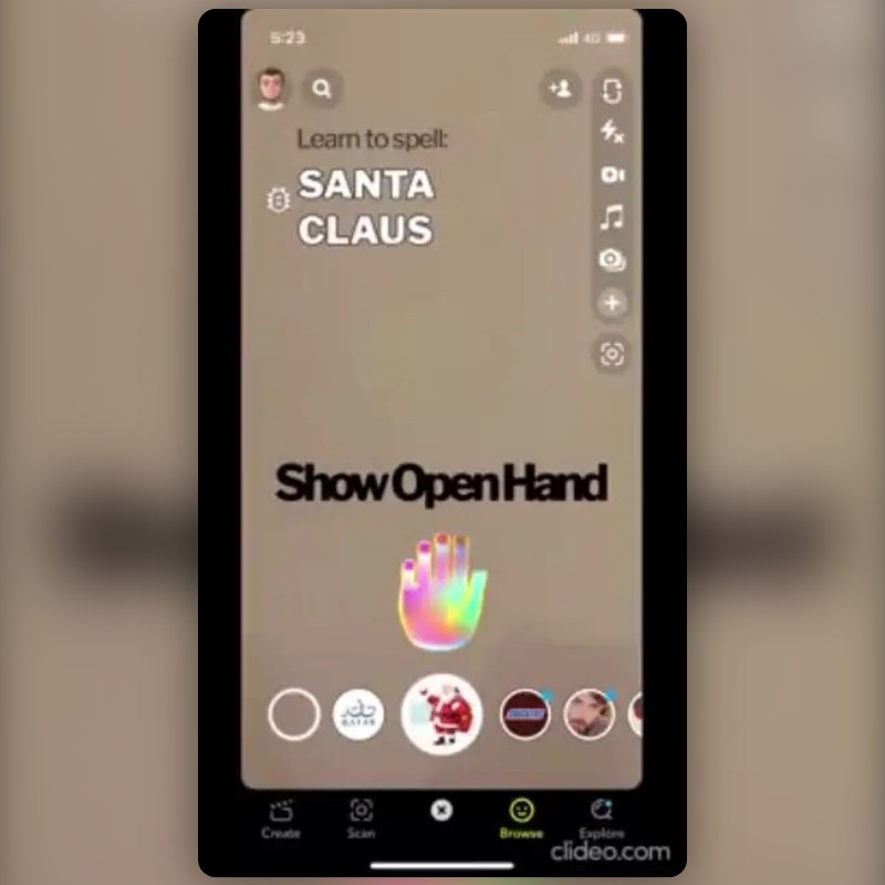 ASL Santa Claus Filter by Adarsh Hasija | Snapchat Lenses