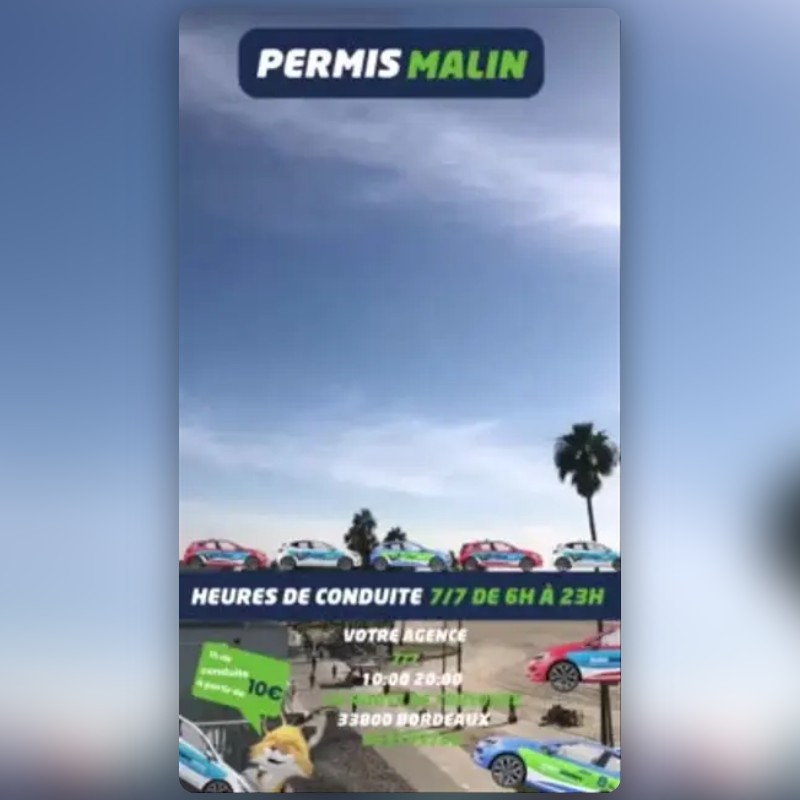 Permis Malin BDX Lens by SG Market🎨 - Snapchat Lenses and Filters