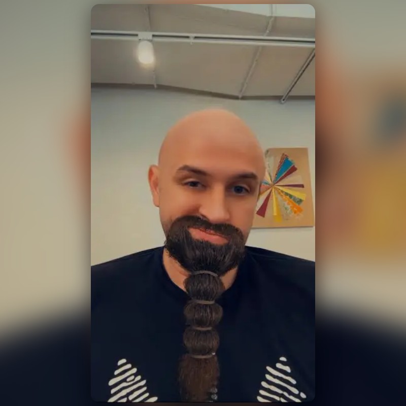 Bubble Braid Beard Lens by Snapchat - Snapchat Lenses and Filters