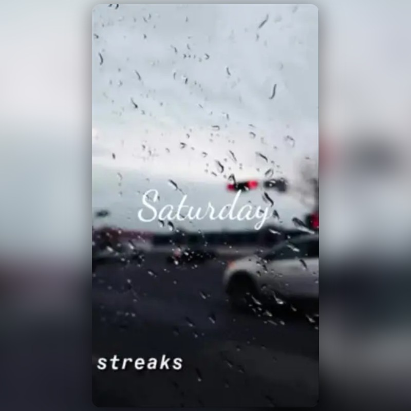 rainy day streaks Lens by Under25baph - Snapchat Lenses and Filters