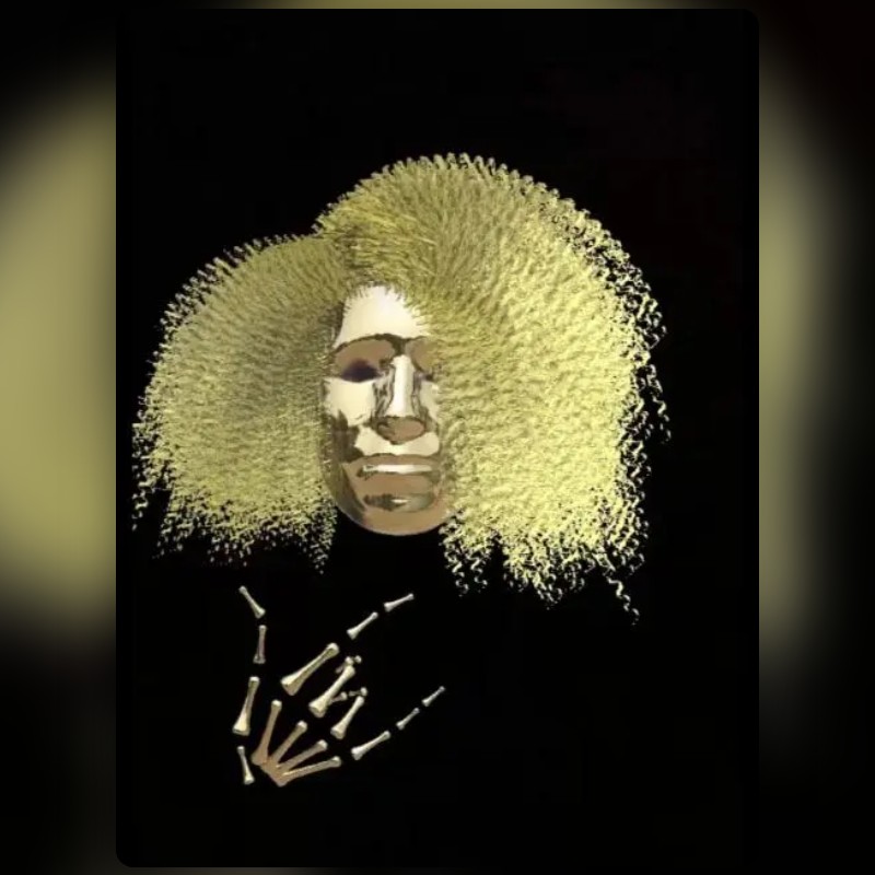 Goldenized Afro Lens by yigit izgi - Snapchat Lenses and Filters