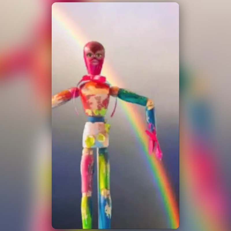Rainbow Figure Lens by Danielle Grace - Snapchat Lenses and Filters