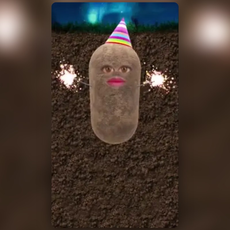 Party Potato Lens by Phil Walton - Snapchat Lenses and Filters