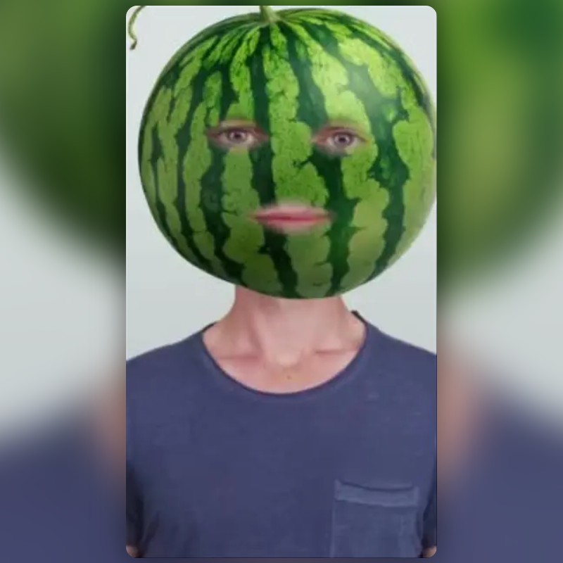 Watermelon Face Lens by tobias💥 - Snapchat Lenses and Filters