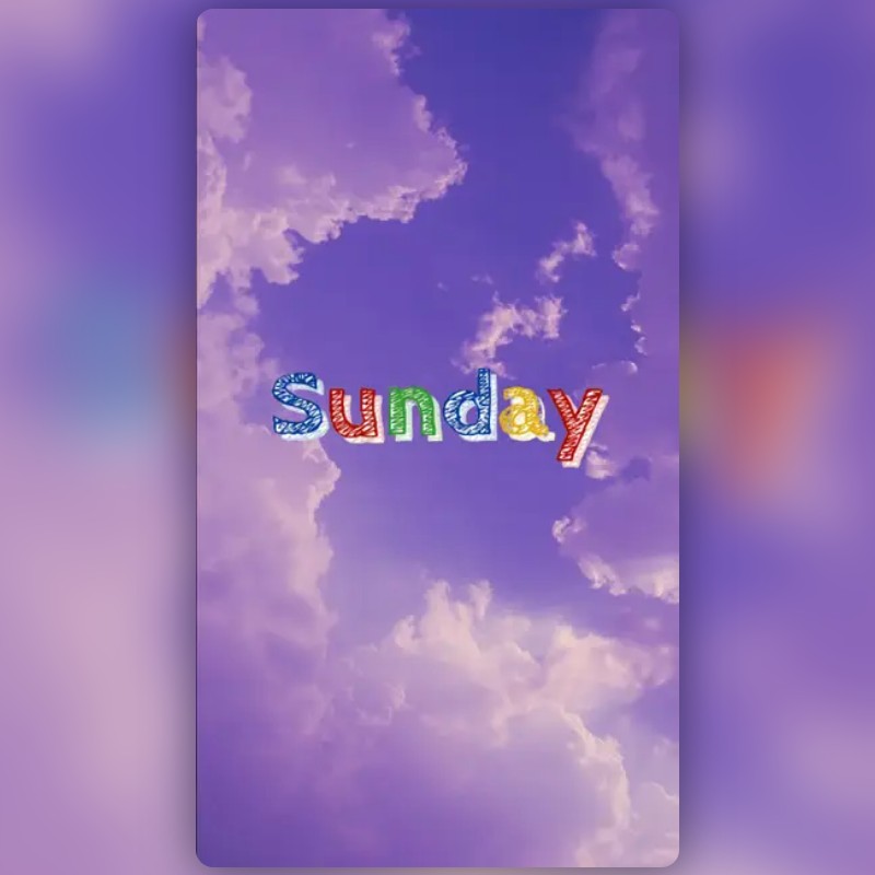 Sunday Filter by Under25 BhCh | Snapchat Lenses