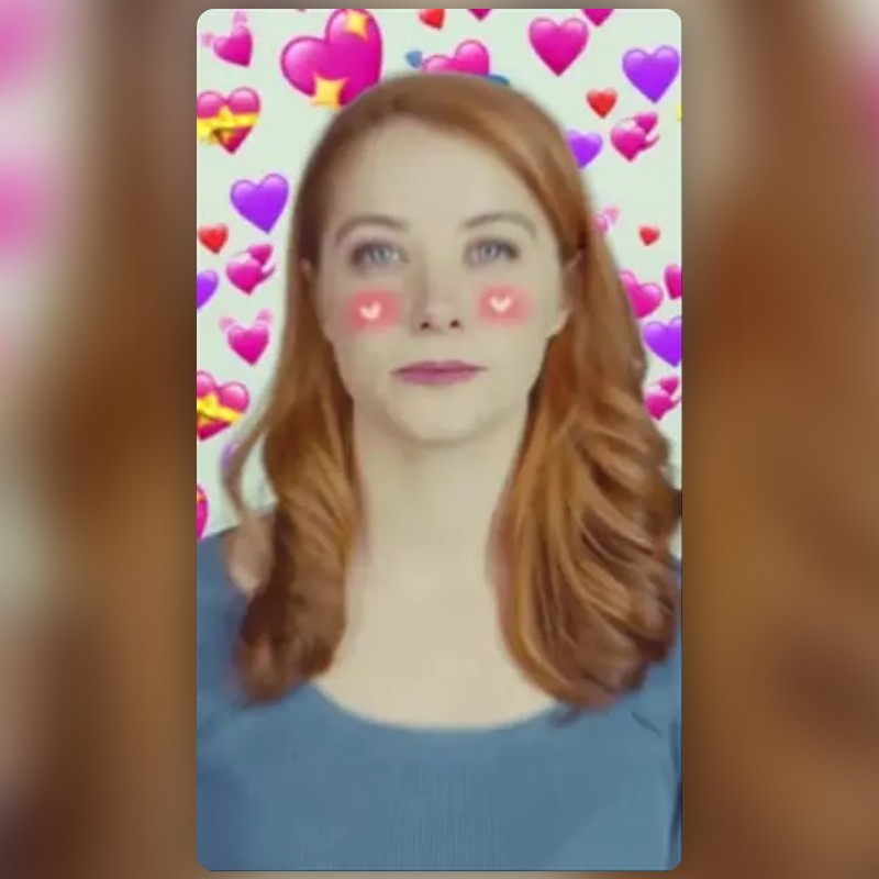 Hearts Mood Filter by 😈😈 | Snapchat Lenses