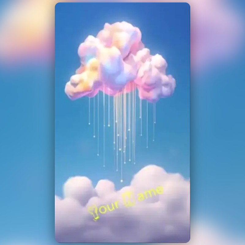Cloud & Name Lens by Dj Navi Jain - Snapchat Lenses and Filters