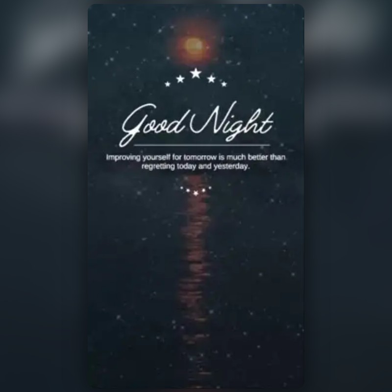 good-night Lens by Snapchat - Snapchat Lenses and Filters