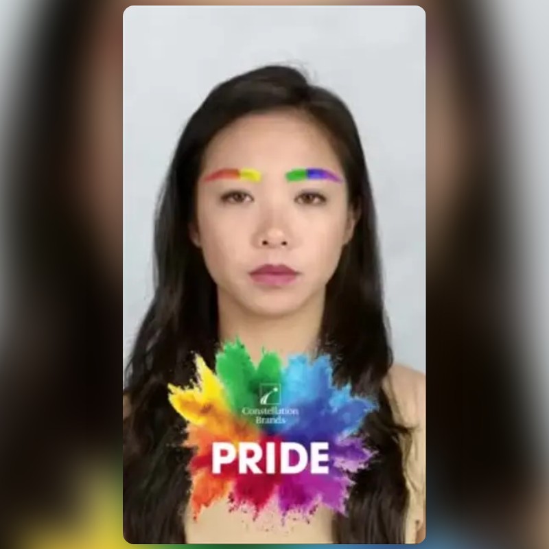 Confetti Eyebrows Lens by Snapchat - Snapchat Lenses and Filters