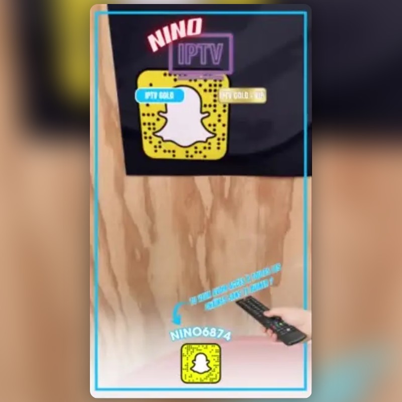 NINO IPTV Filter by Sysy | Snapchat Lenses