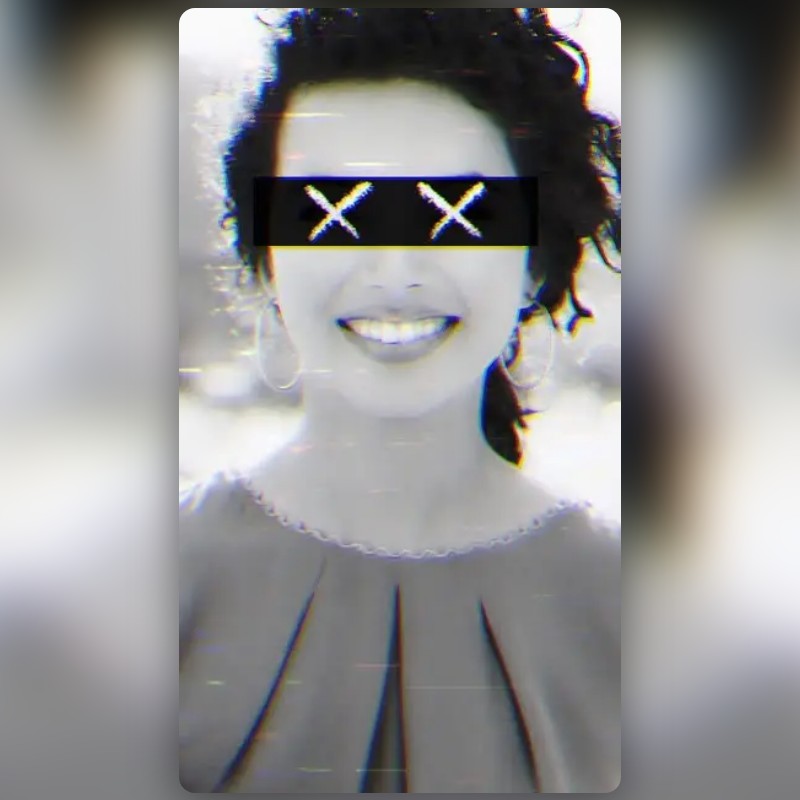 Crossed out Eyes Lens by Snapchat - Snapchat Lenses and Filters