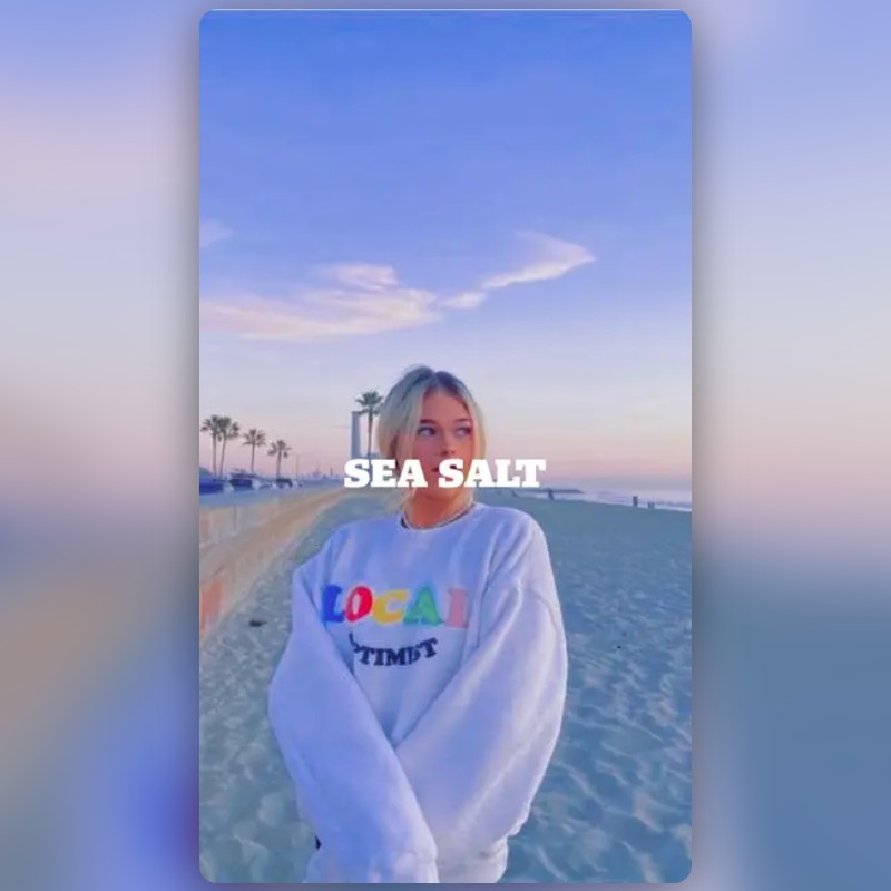 Sea Salt Lens by Christopher Manning - Snapchat Lenses and Filters