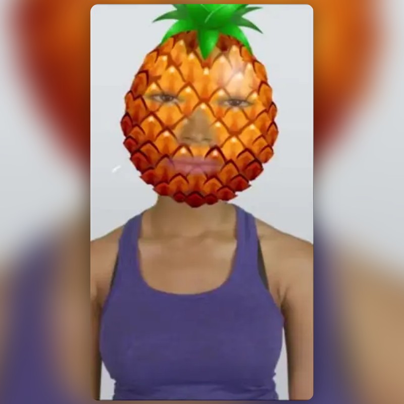 Ananas Head Lens by Hede Abdulrahim Baboly - Snapchat Lenses and Filters