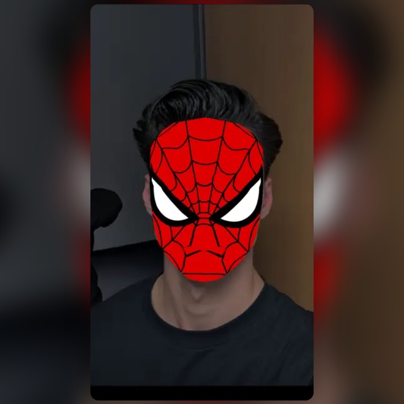SpiderMan mask Filter by Yara🤍 | Snapchat Lenses