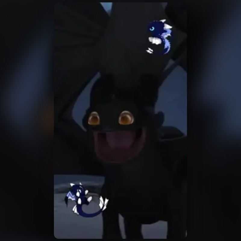 Toothless Lens by Mystery Phoenix - Snapchat Lenses and Filters
