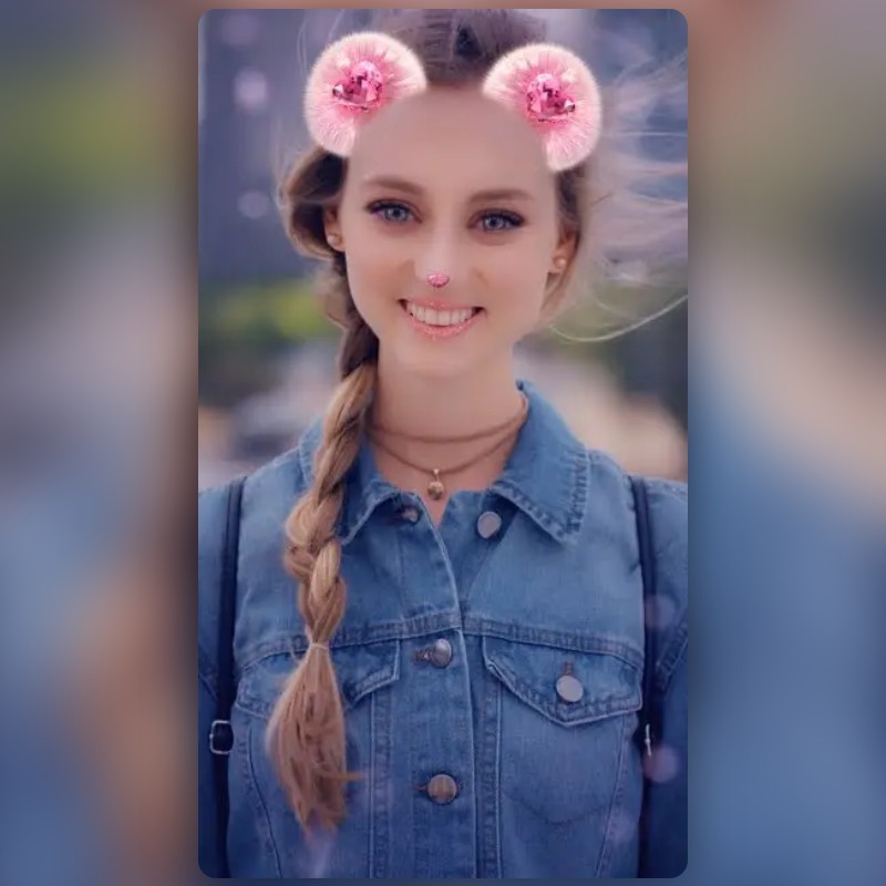 Ears With Hearts Lens by Snapchat - Snapchat Lenses and Filters