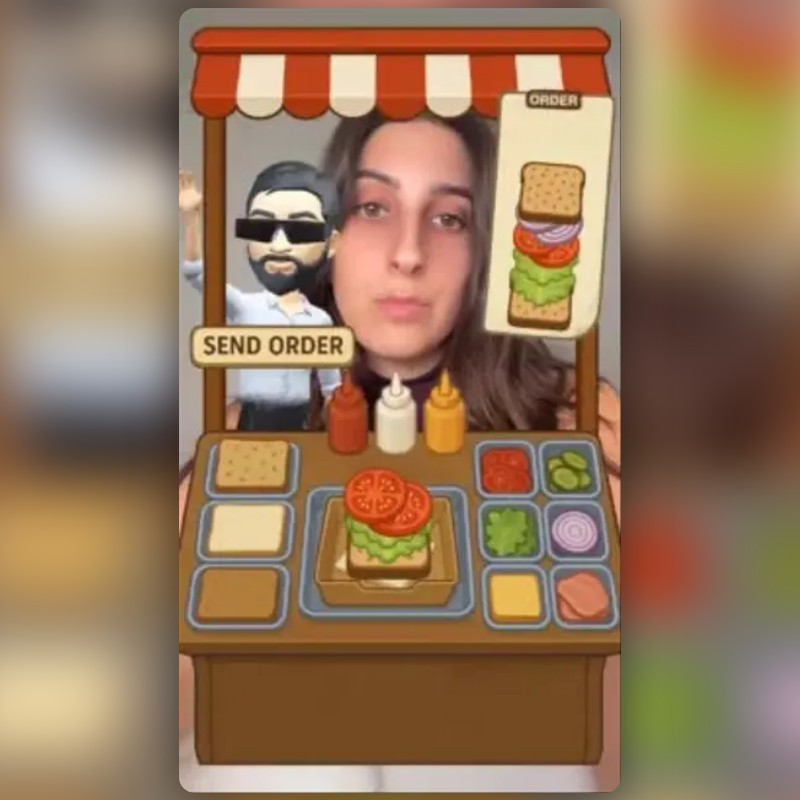 Sandwich Rush Filter by Paula Casado | Snapchat Lenses