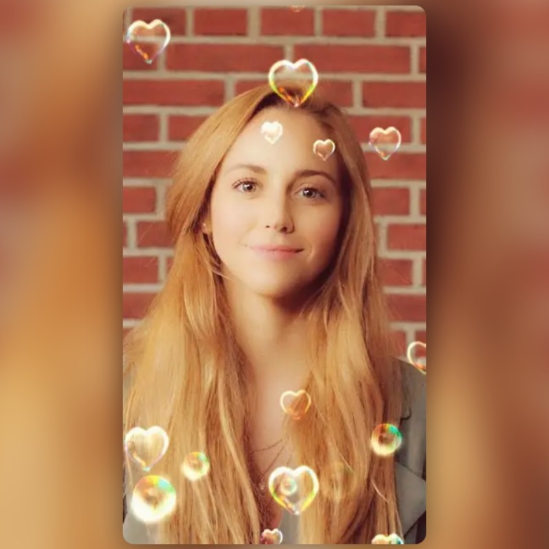 Heart Bubbles Lens by Snapchat - Snapchat Lenses and Filters