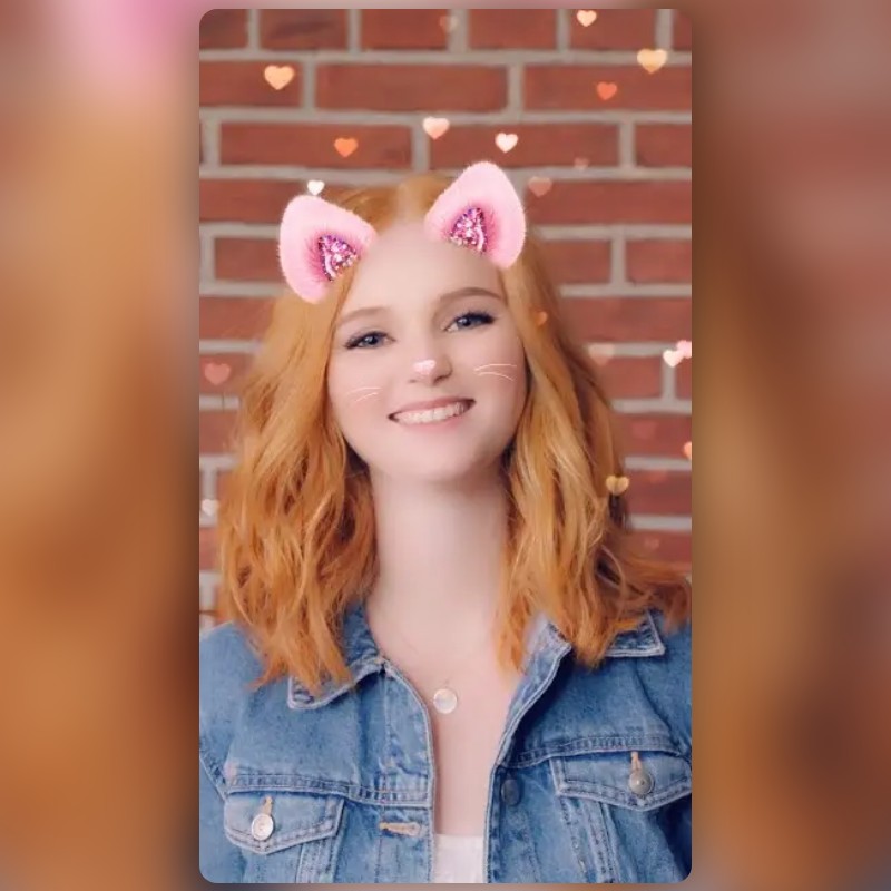 Pink Cat Lens by Snapchat - Snapchat Lenses and Filters