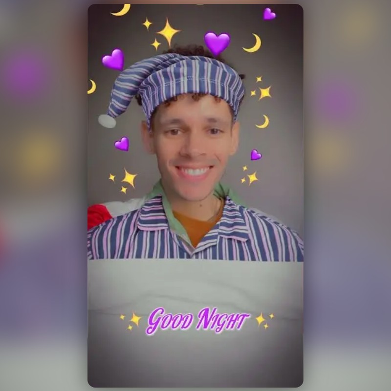 Good Night Lens by Snapchat - Snapchat Lenses and Filters