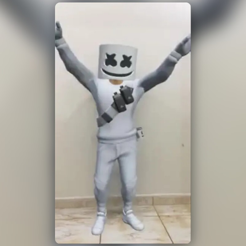 Marshmello Body Lens by Awad - Snapchat Lenses and Filters