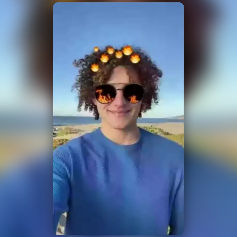 Fire sunglasses Lens by kakkar_pb10x - Snapchat Lenses and Filters