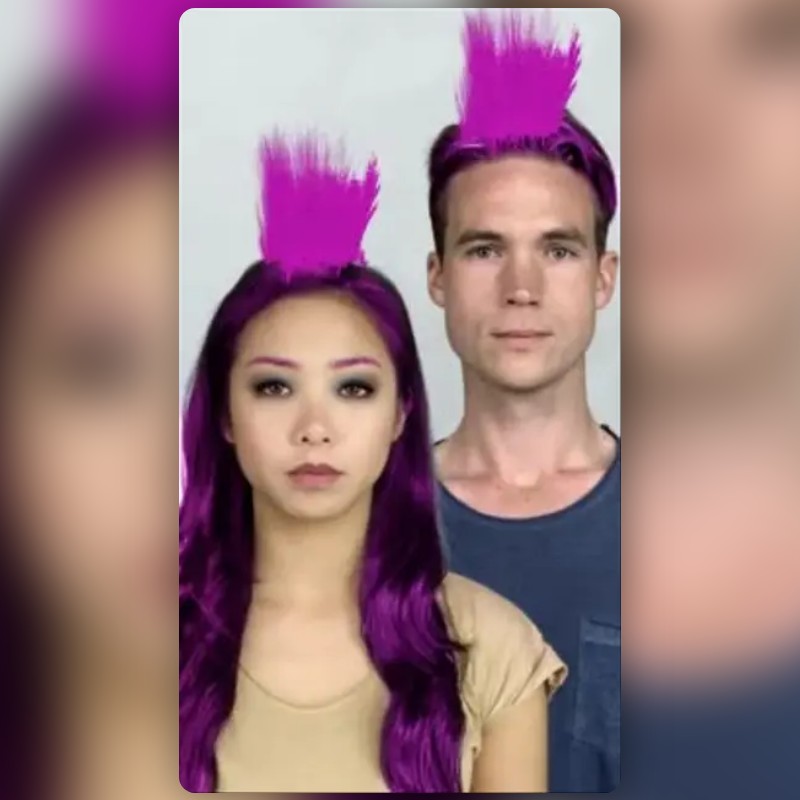 Pink Mohawk Lens by Charles Hamblen - Snapchat Lenses and Filters