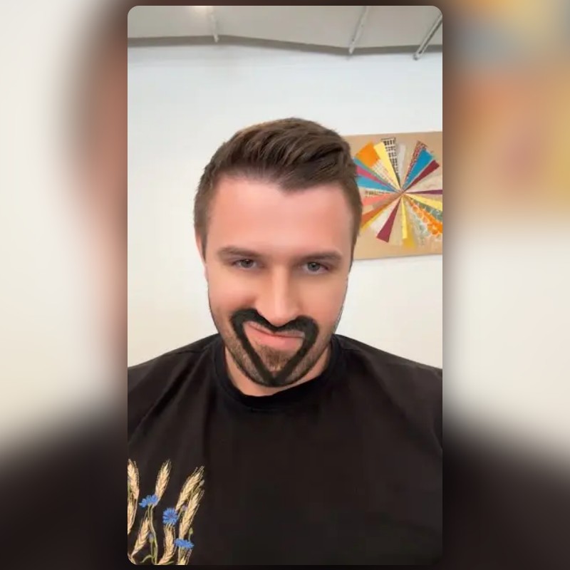 Heart Beard Filter by Snapchat | Snapchat Lenses