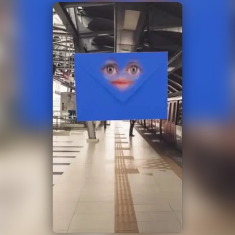 Blue Envelope Filter by Danielle Grace | Snapchat Lenses