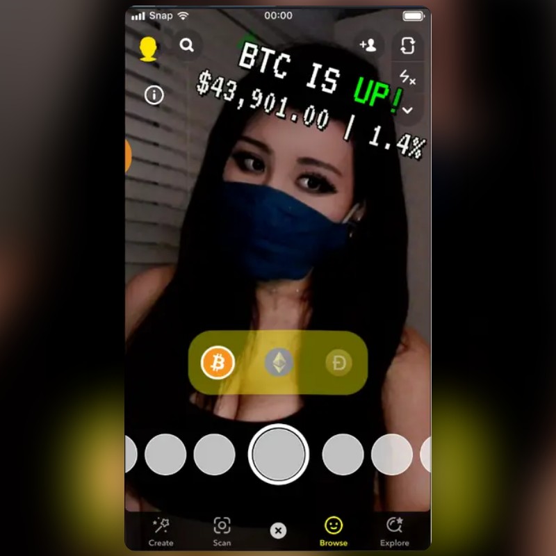 CRYPTO Price Now Lens by Cindy - Snapchat Lenses and Filters