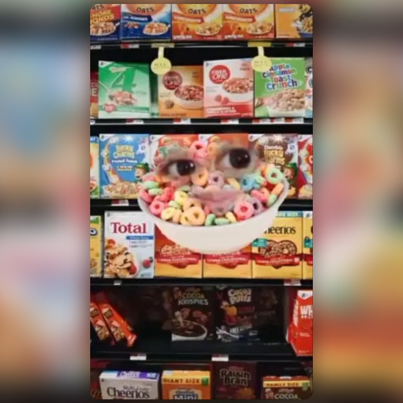 fruit cereal Lens by Alysha A - Snapchat Lenses and Filters