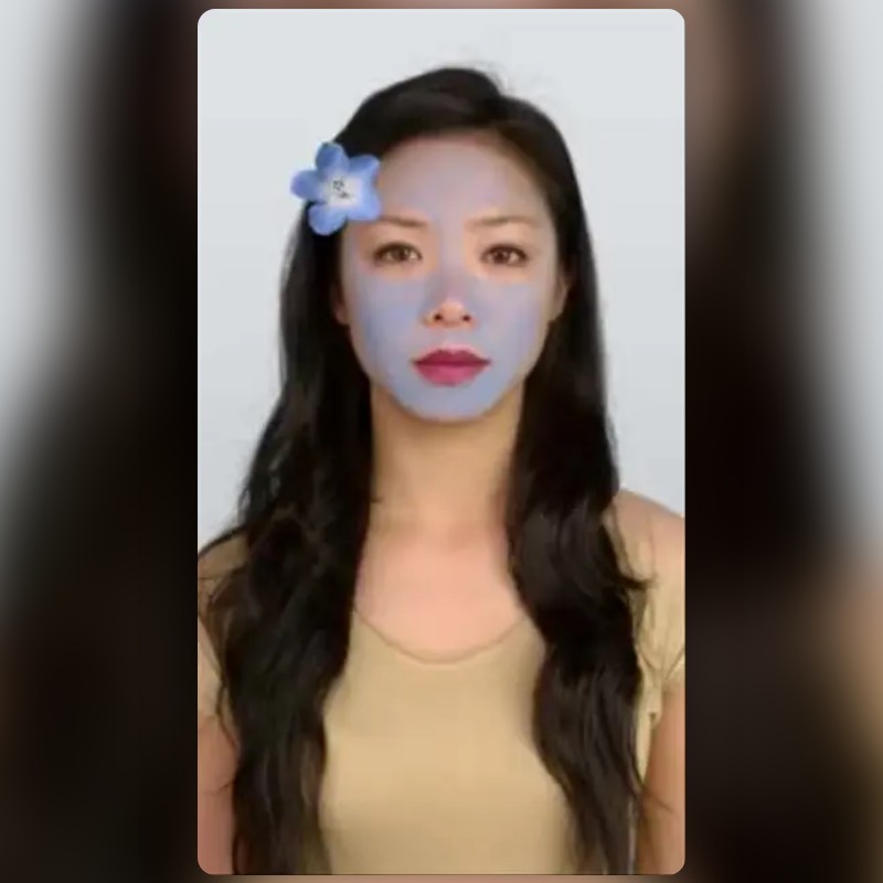 face mask blue Lens by Lavinija 🌪 - Snapchat Lenses and Filters